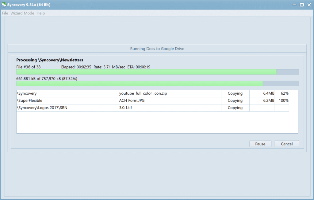 Syncovery File Sync, Backup and Migration Software