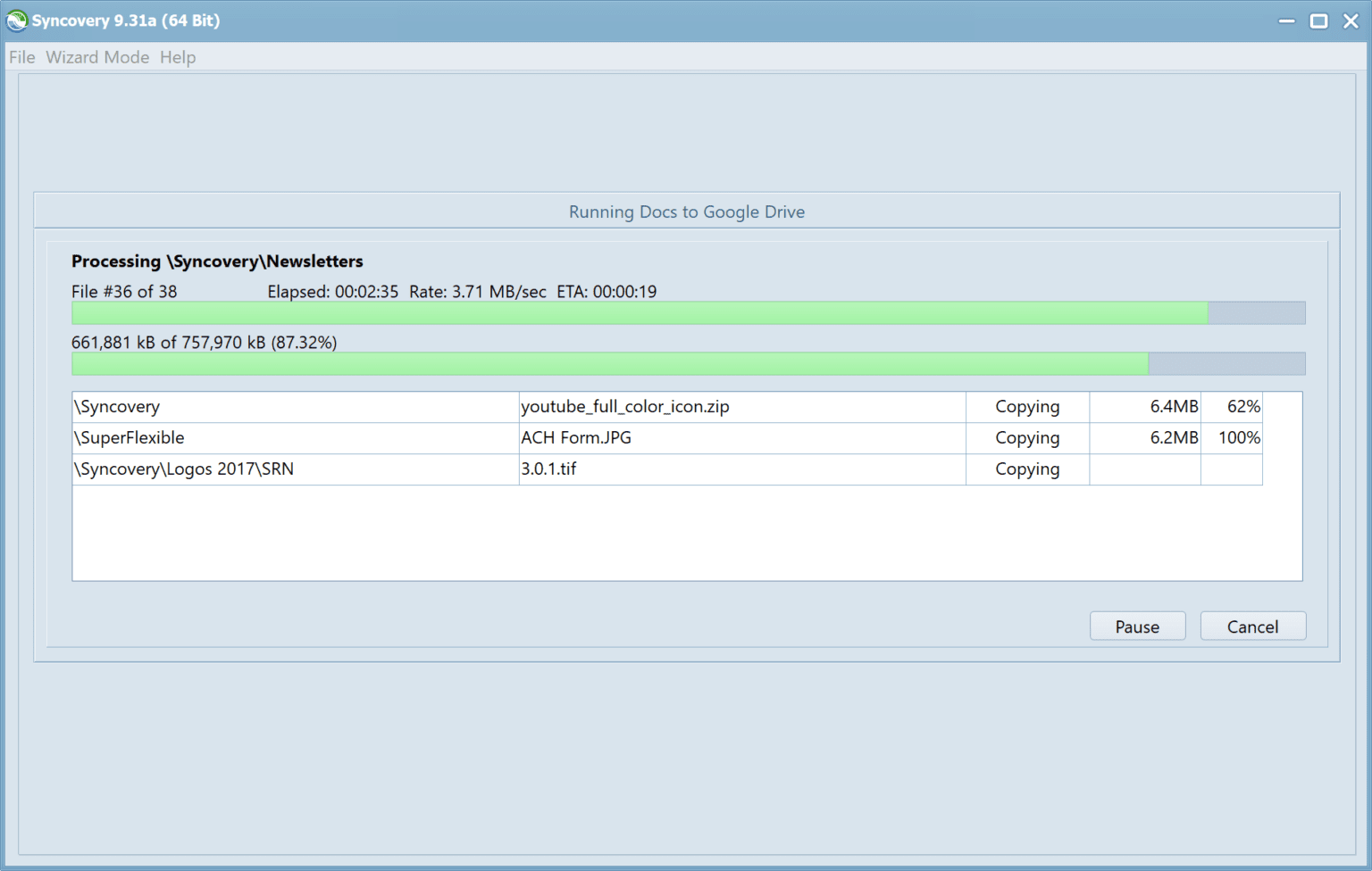 Syncovery File Sync, Backup and Migration Software